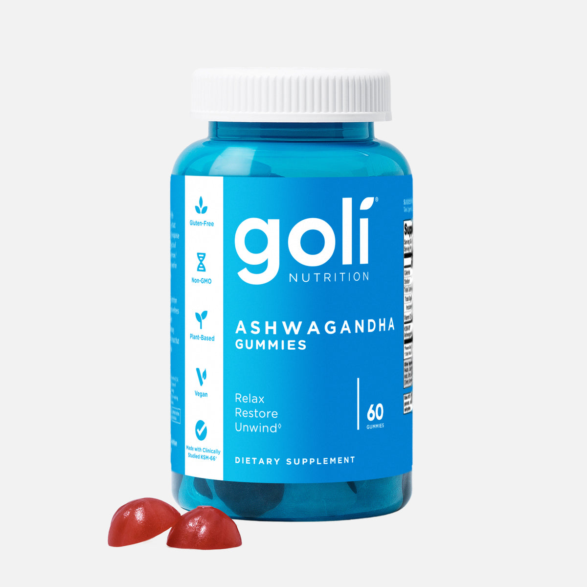 Goli Nutrition Ashwagandha Gummies | Unit = Case of 48 | Goli®