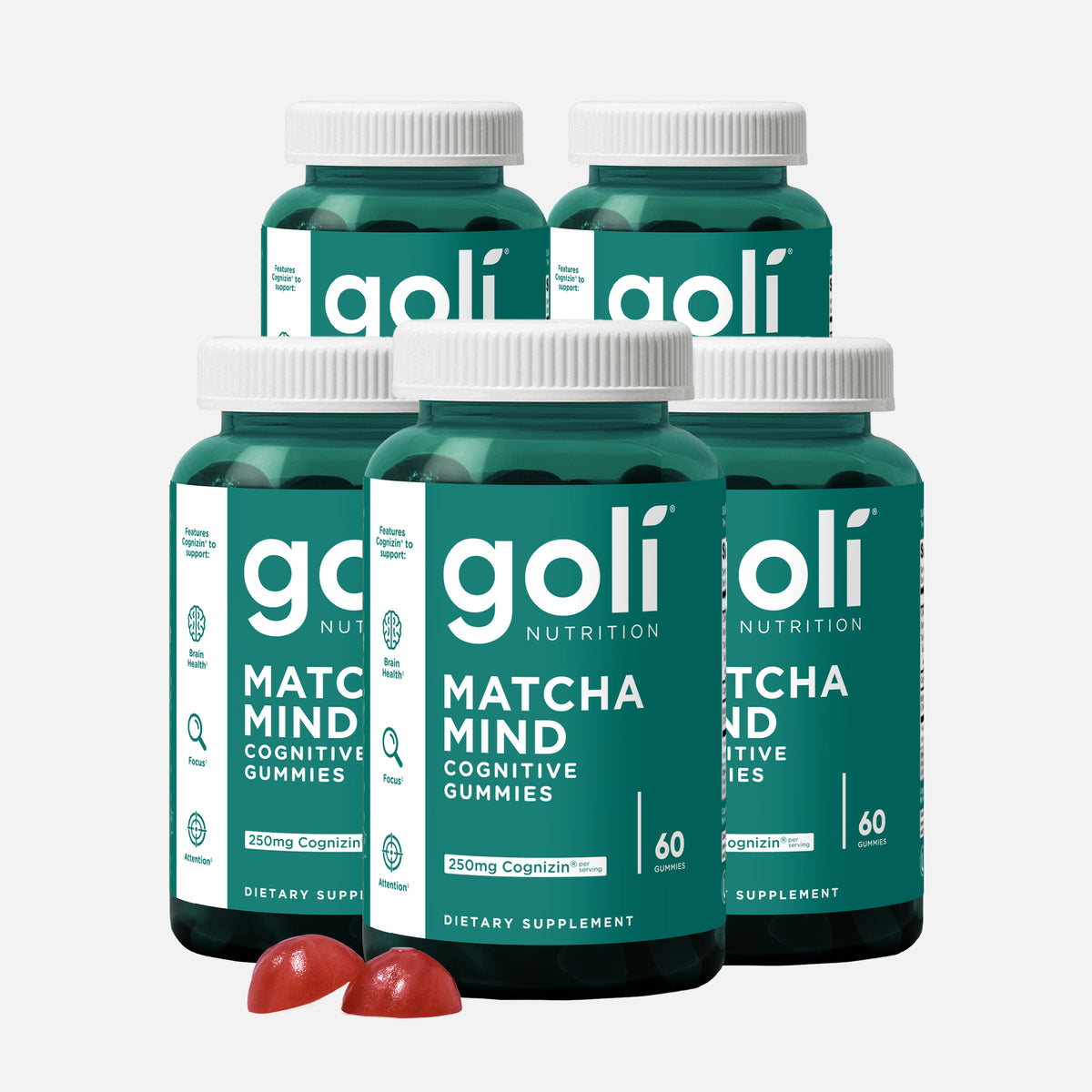 Goli® Matcha Mind Cognitive Gummies