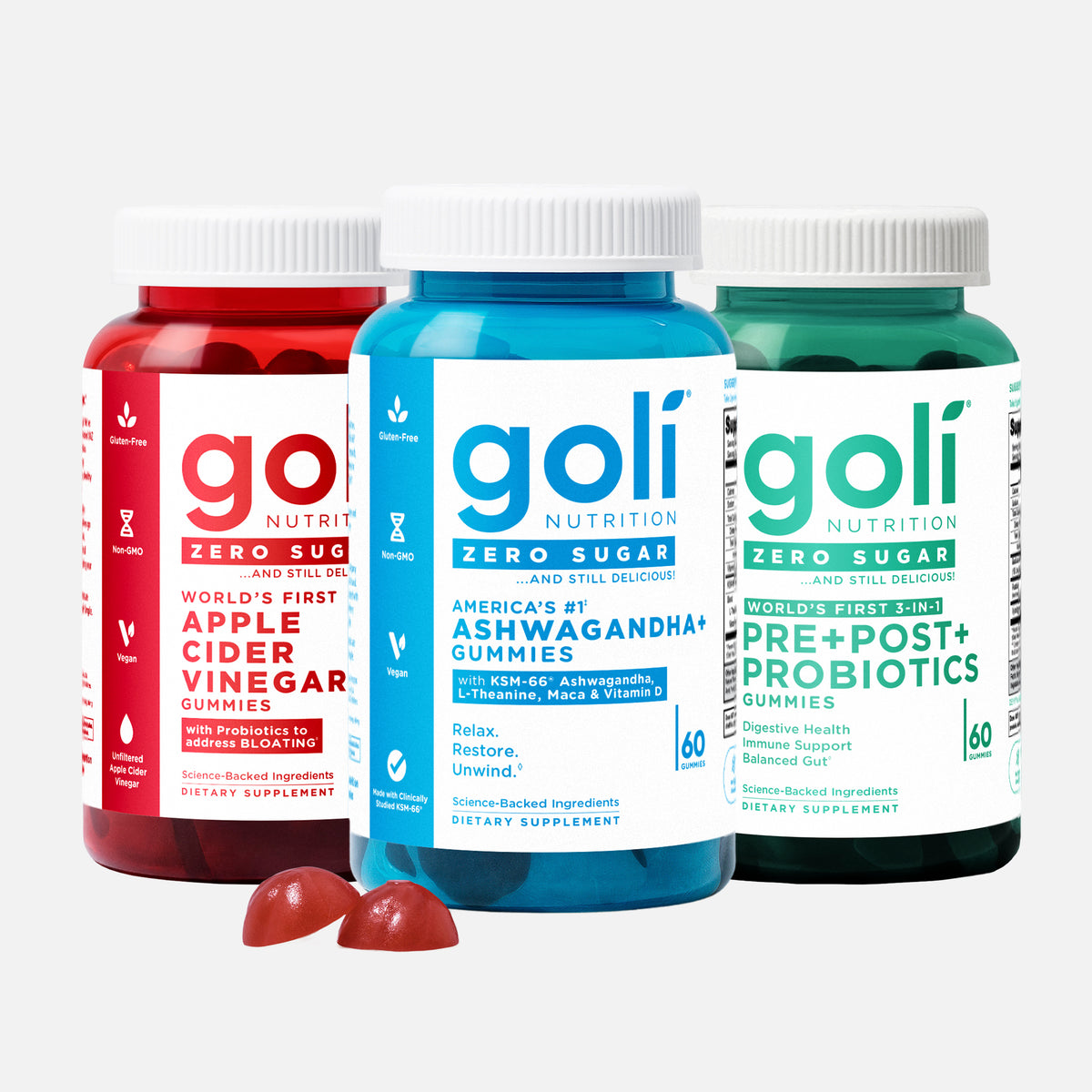 Zero Sugar Essentials 3-Pack | Goli®