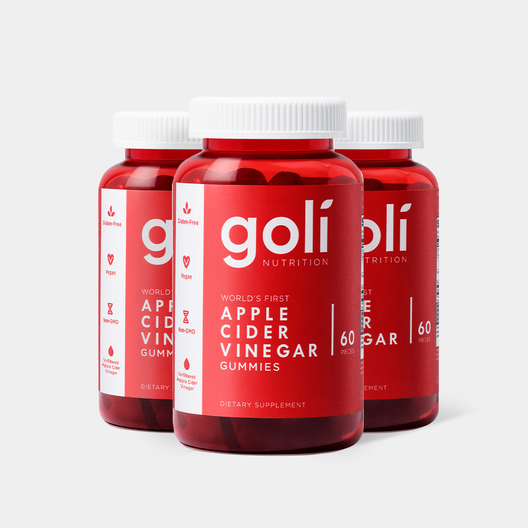 3 Bottles of Apple Cider Vinegar Gummies | Goli®