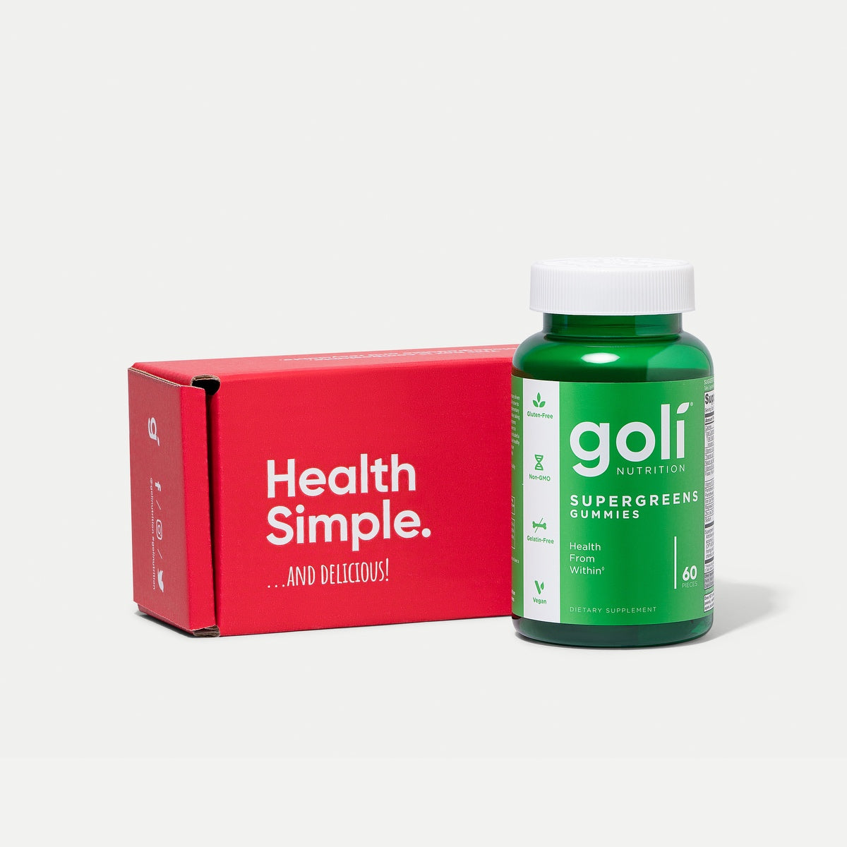 Goli SuperGreen Vitamin Gummy - Essential Vitamins and Minerals - Plan ...